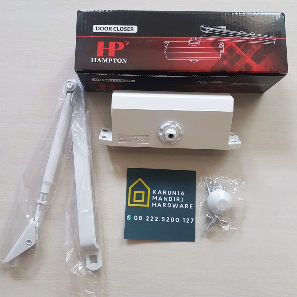 Jual Door Closer DCL 202 HO WH Hold Open PUTIH WHITE HP Hampton | Shopee Indonesia