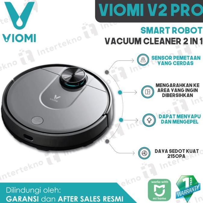 Jual VIOMI V2 Pro Smart Robot Vacuum Cleaner 2 in 1 Mop and Sweep ...