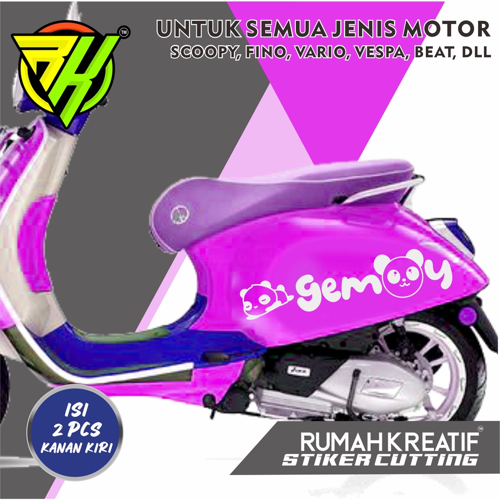 Jual Stiker Semua Motor Tulisan GEMOY / Sticker scoopy terbaru Stiker ...