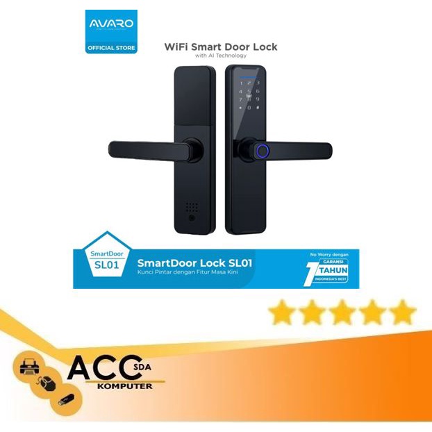 Jual AVARO SMART DOOR LOCK SL01 | Shopee Indonesia