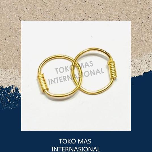 Jual PERHIASAN ANAK ANTING KENIP BAYI 1/2 GRAM 1/2 GR 0.5 GRAM 0.5GR EMAS 24 KARAT 24K SALE ...