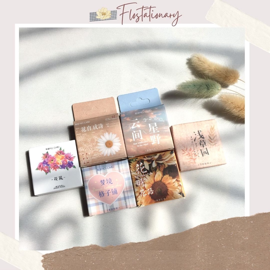 Jual [FS] 1 Box Sticker Flower Talk Pastel Series Stiker Estetik ...