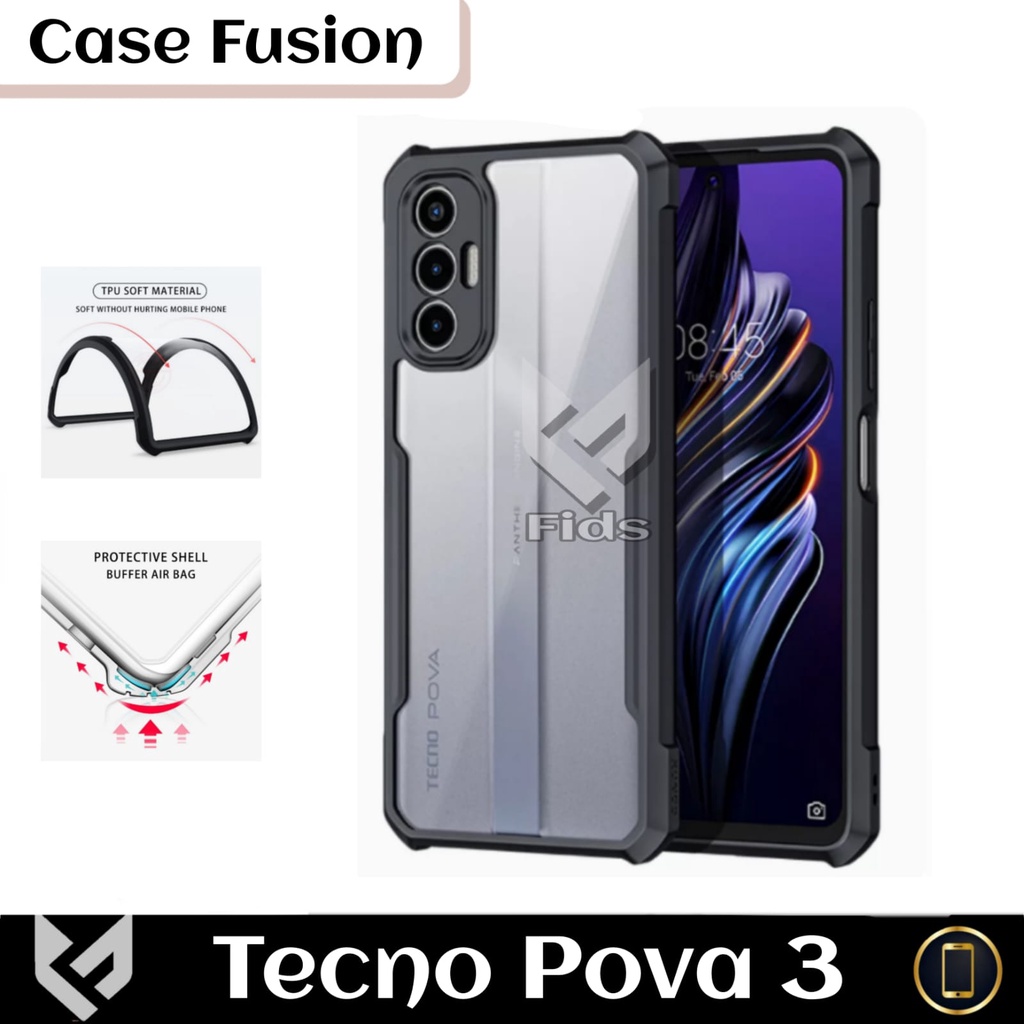 Jual NEW CASE TECNO POVA 3 / POVA 2 Case Fusion Transparan Cover | Casing Xundd | Case Dengan ...