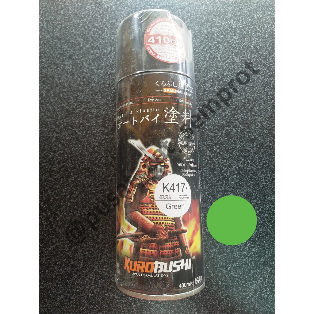 Jual Cat Samurai - K417 Green * 400ML (Hijau Ninja) | Shopee Indonesia