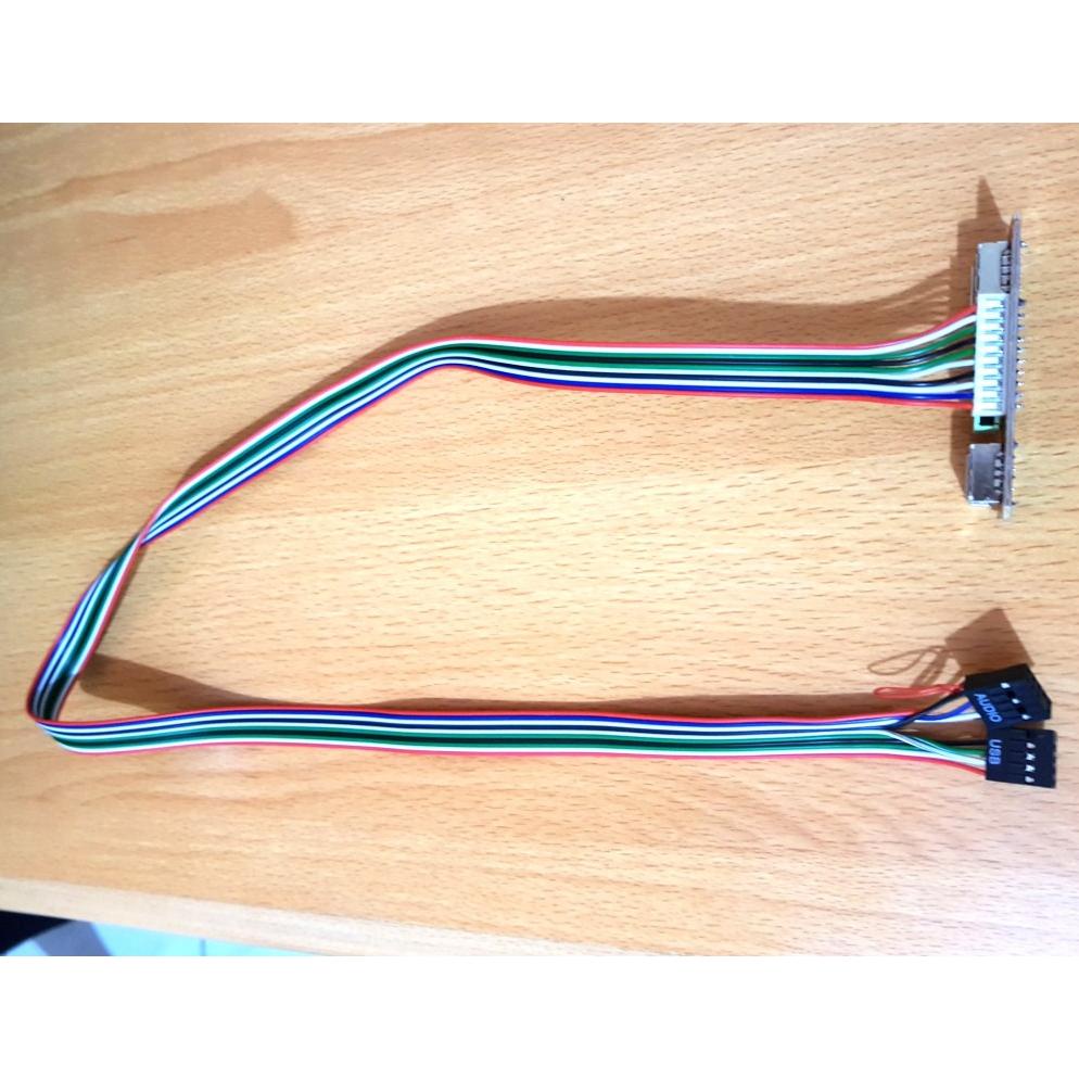 Jual Kabel Front Panel Usb Dan Audio Jack 3.5Mm / Sound Untuk Pc Cpu ...