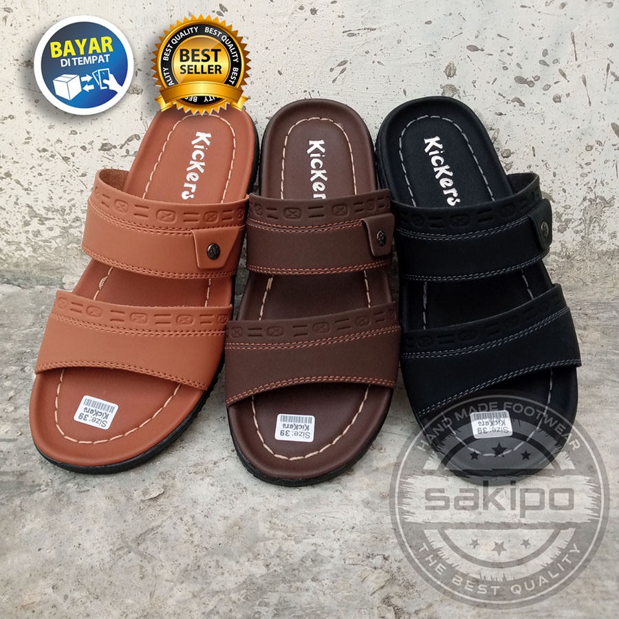 Jual PROMO 2.2 SANDAL PRIA DEWASA KICKERS BAN 2 TRENDI TERMURAH TERBARU ...