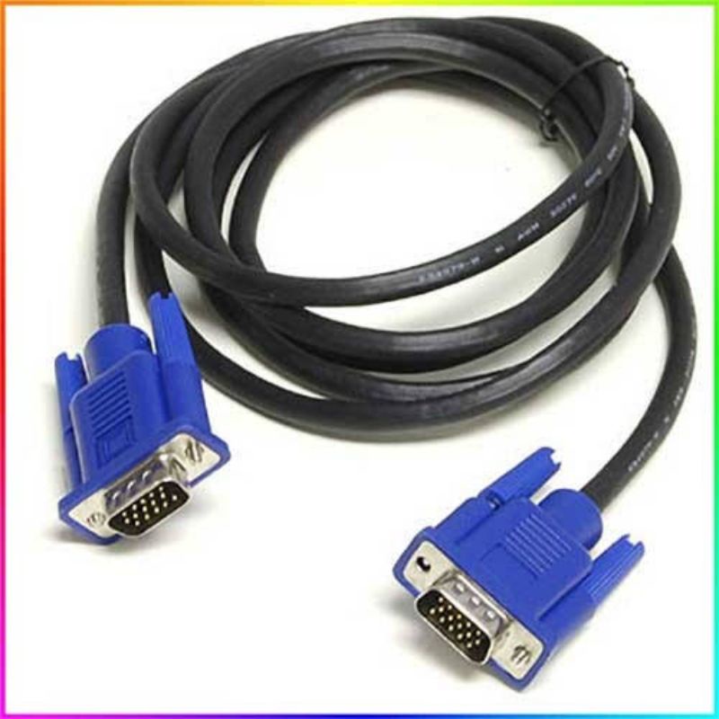 Jual Kabel VGA To VGA Male to Male Laptop Monitor Proyektor 3 Meter | Shopee Indonesia