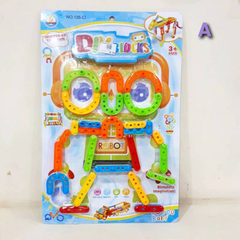 Jual BESAR!! BUILDING BLOCKS (Mainan Edukasi Anak Puzzle Bricks Kid ...