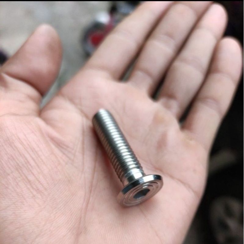 Jual BAUT M8 DRAT 12 SPIRAL STAINLESS HANDMADE | Shopee Indonesia