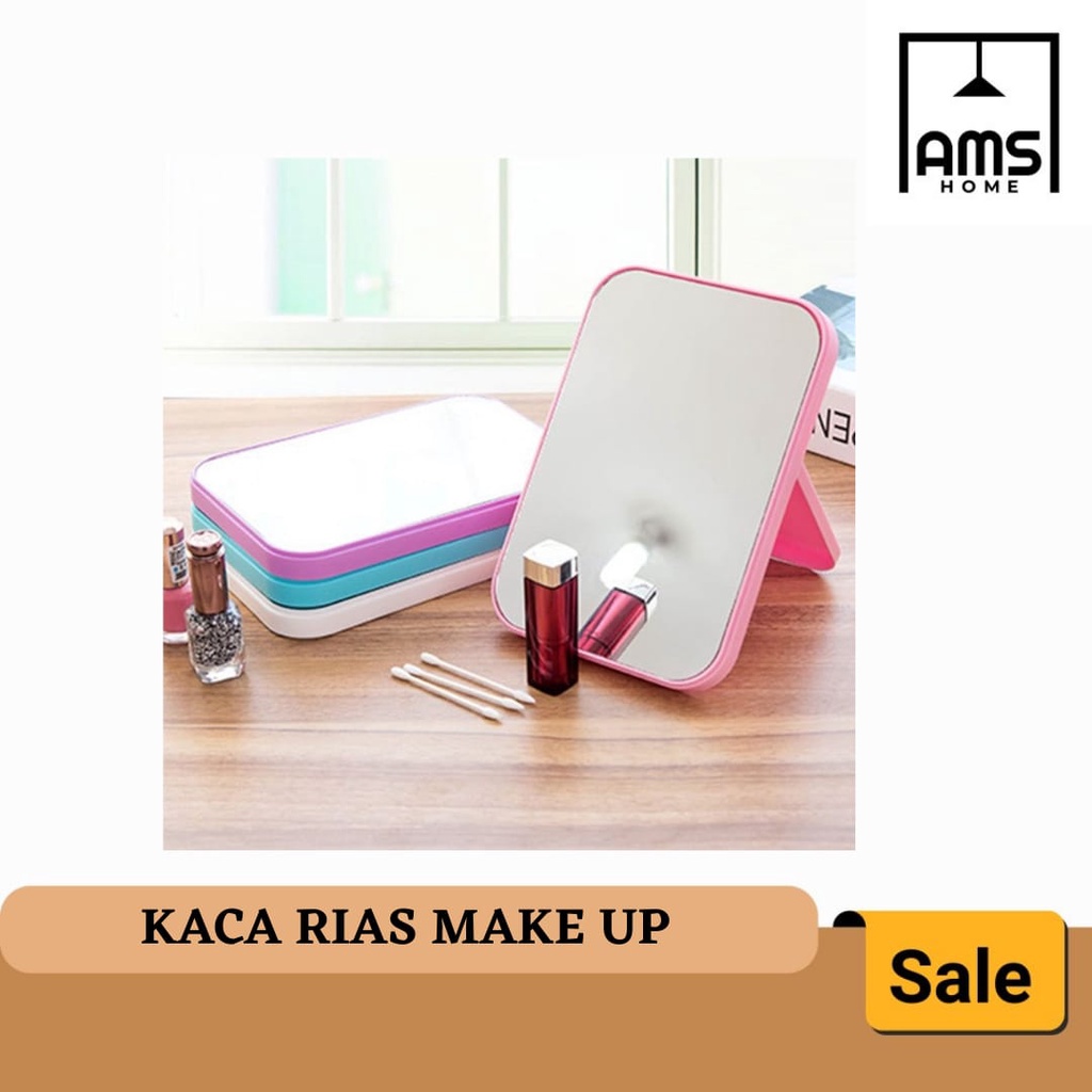 Jual Kaca Rias Make Up Cermin Lipat Persegi Simple Portable Murah ...