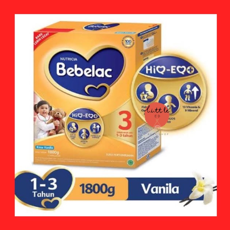 Jual Nutricia Bebelac 3 1800gr vanilla / Madu 1-3 tahun Bebelac 1800 gr ...