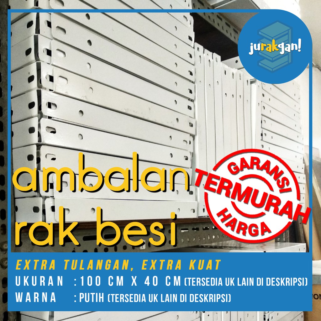 Jual Plat rak besi siku ambalan hambalan tatakan shelfing untuk gudang ...