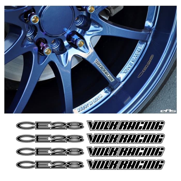 Jual Sticker Velg Mobil Volk Racing CE28 | Shopee Indonesia