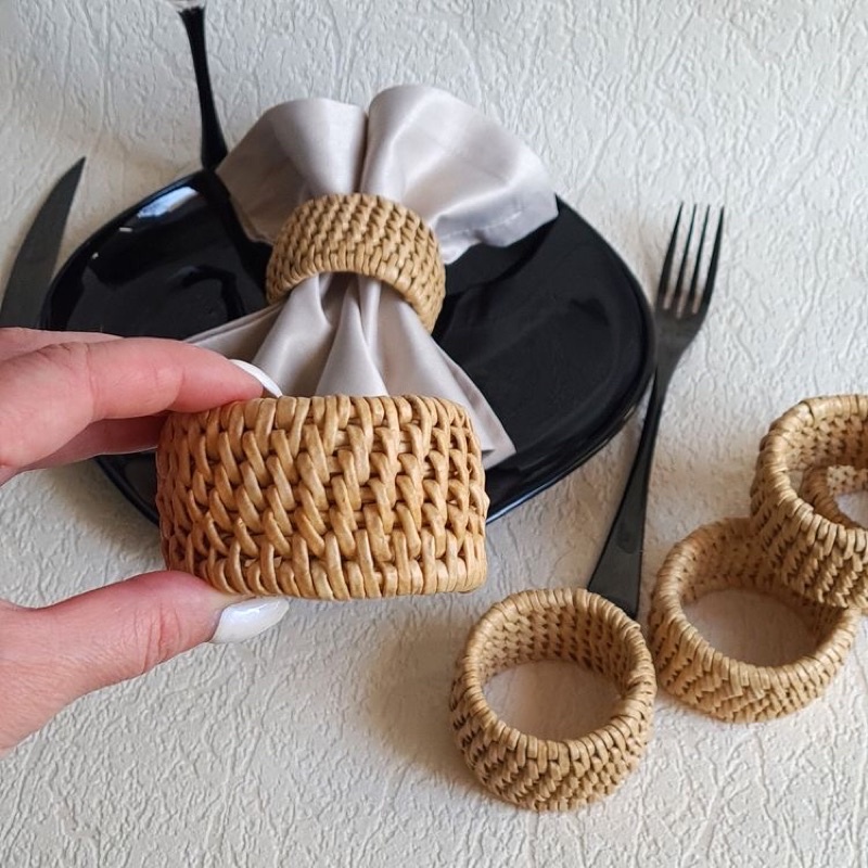 Jual Napkin ring / rattan napkin | Shopee Indonesia