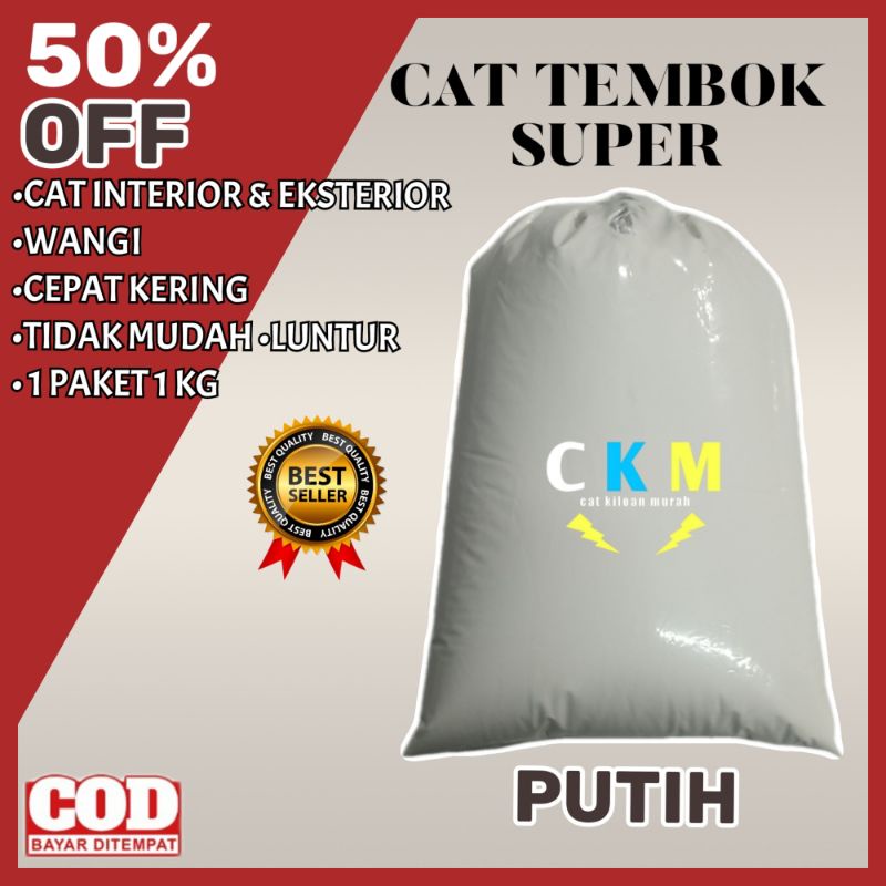 Jual Cat kiloan tembok 1 kg gratis ongkir / Cat tembok super / Cat ...