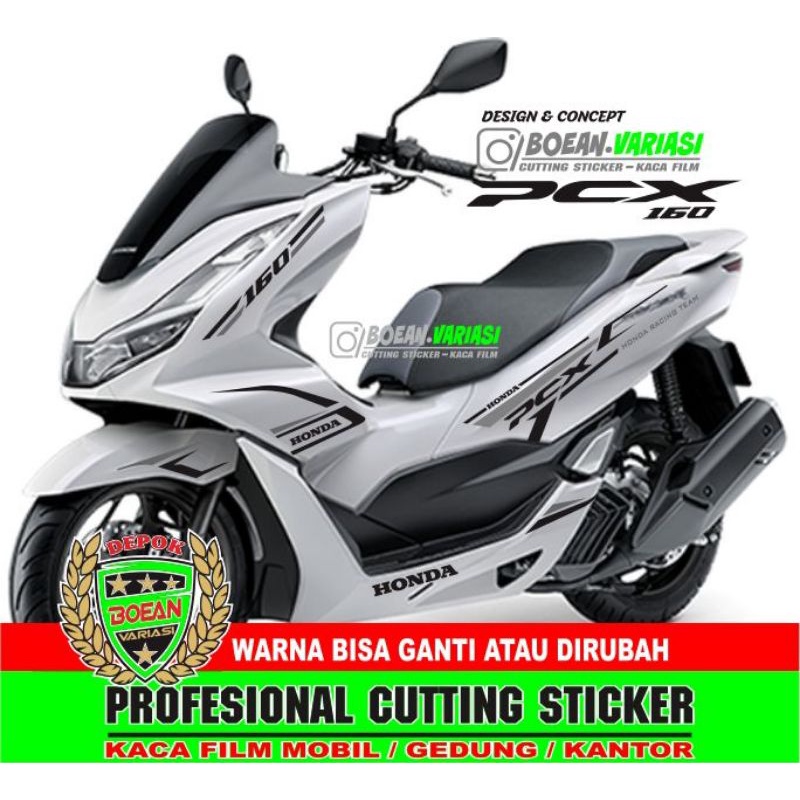 Jual Cutting Sticker all new pcx 160 pcx 150 striping pcx Putih ...