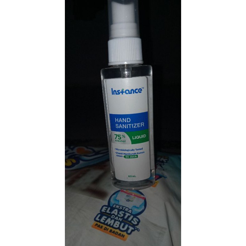 Jual instance spray hand sanitizer 60ml 75%alkohol | Shopee Indonesia