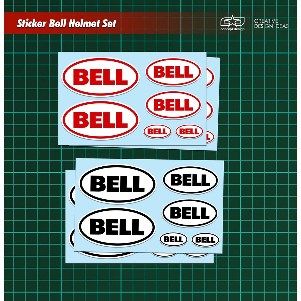 Jual Sticker / Stiker Helm Bell Set | Shopee Indonesia