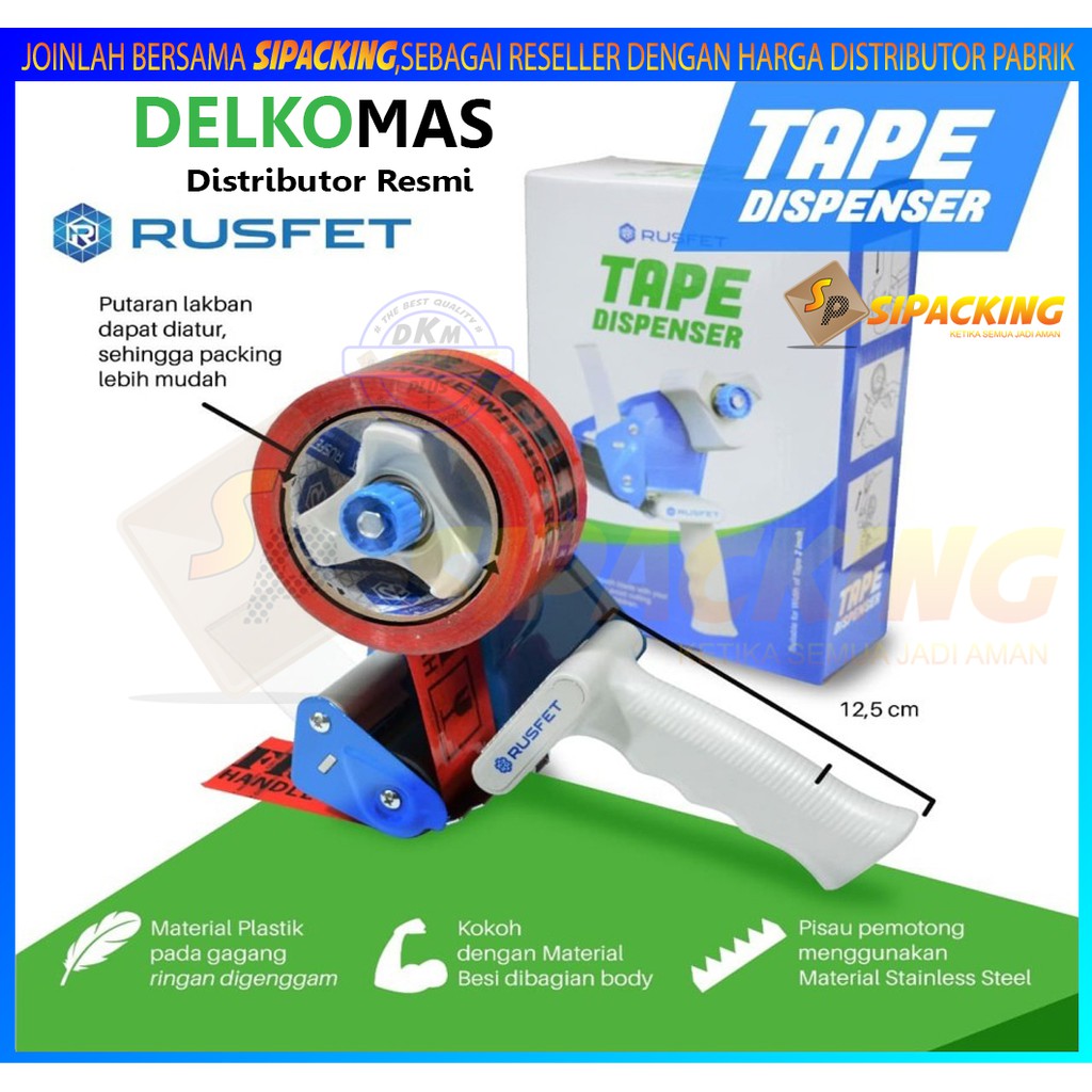 Jual Alat Packing Dispenser Tape Gagang Lakban Isolasi Selotip | Shopee ...