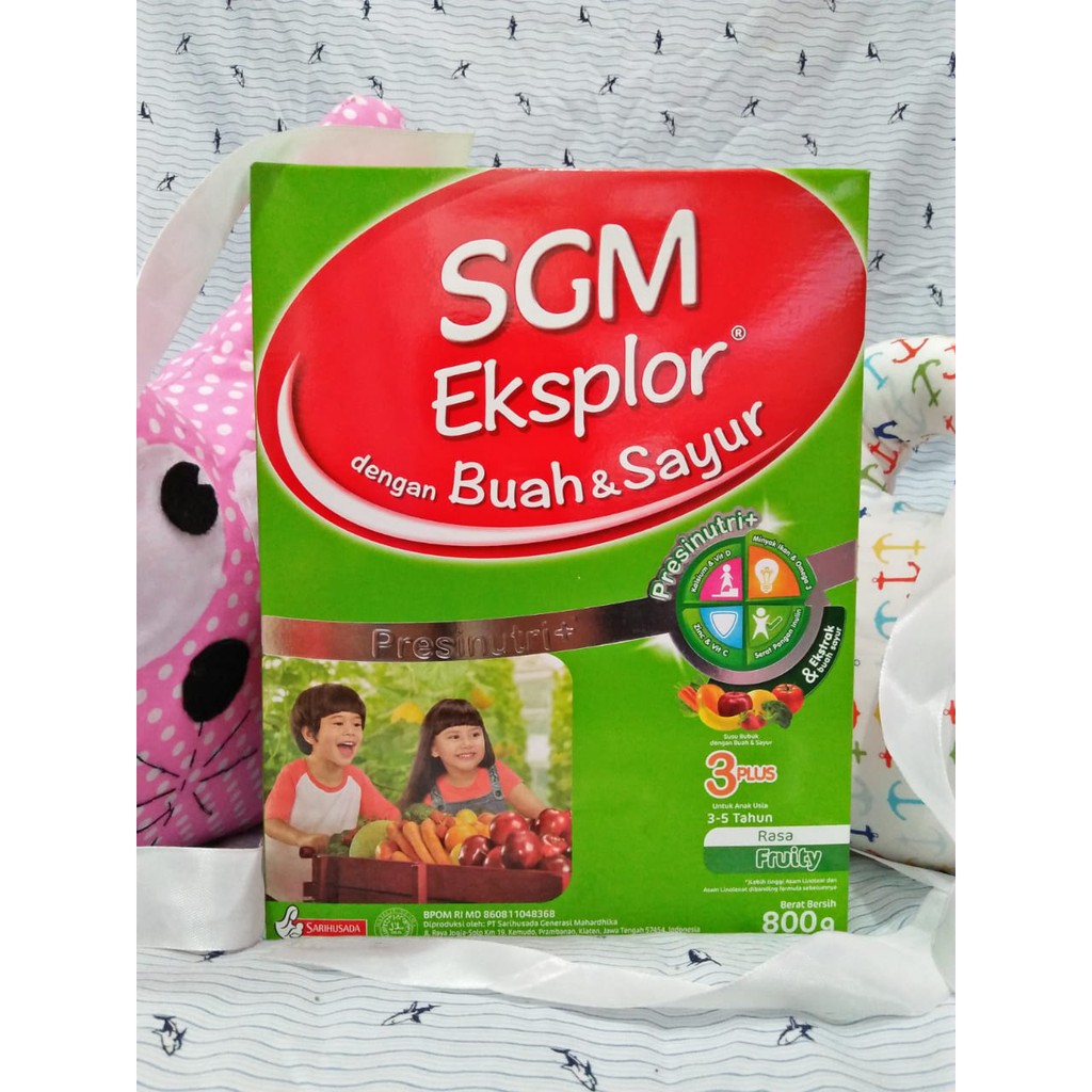 Jual Sgm Eksplor Buah & Sayur 3+ Rasa Fruiti 800 gr - HTA SUSU ...