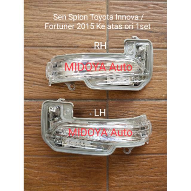 Jual Sen Spion Toyota Innova / Fortuner 2015 Ke atas ori 1set | Shopee ...