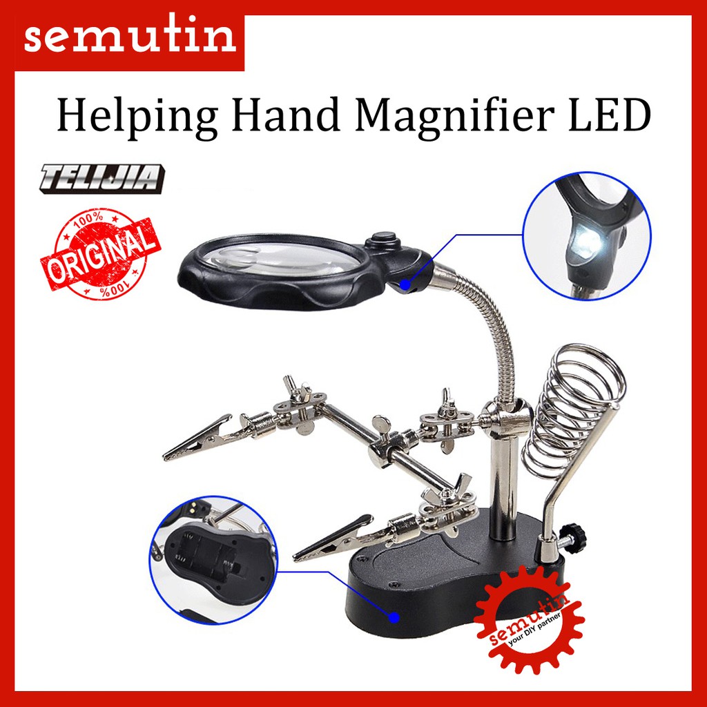 Jual Penjepit PCB LED TELIJIA TE-801 ORIGINAL / Holder Kaca Pembesar ...