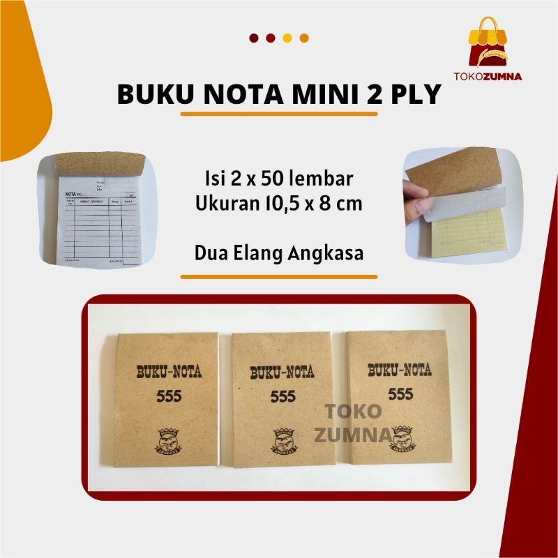 Jual Nota Kontan 2 ply / Buku Nota 2 ply Dua Elang Angkasa / Buku Nota ...