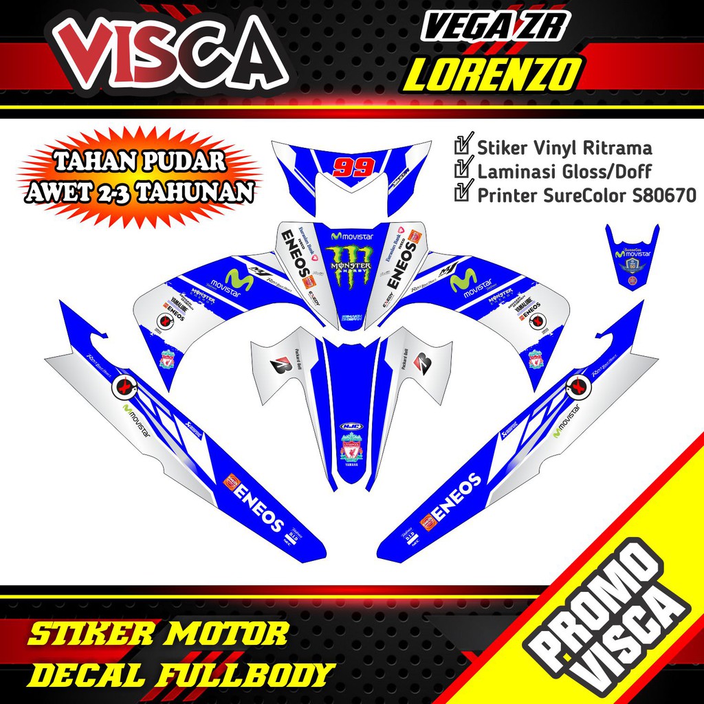 Jual Decal Vega ZR Full Body Stiker Vega ZR Full Body Striping Vega ZR ...
