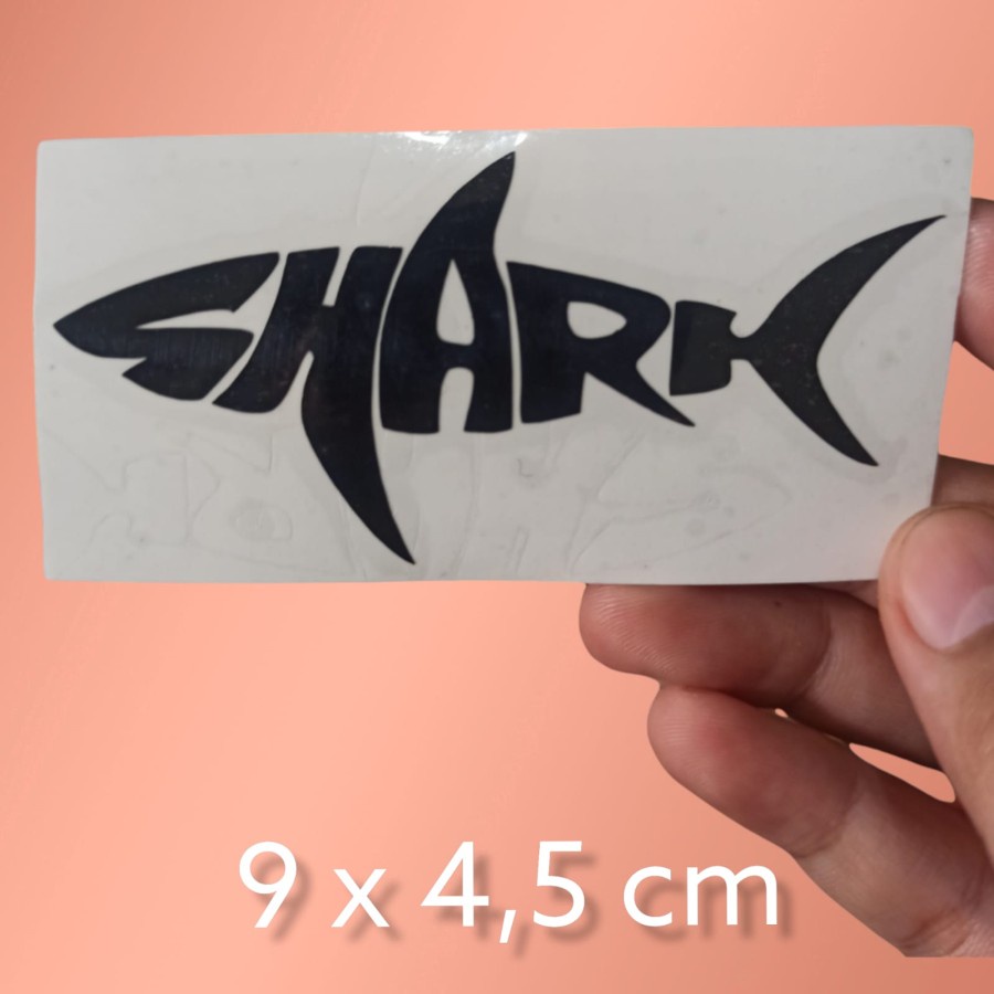 Jual Stiker cutting sticker tempelan hiu shark motor mobil dinding kaca ...