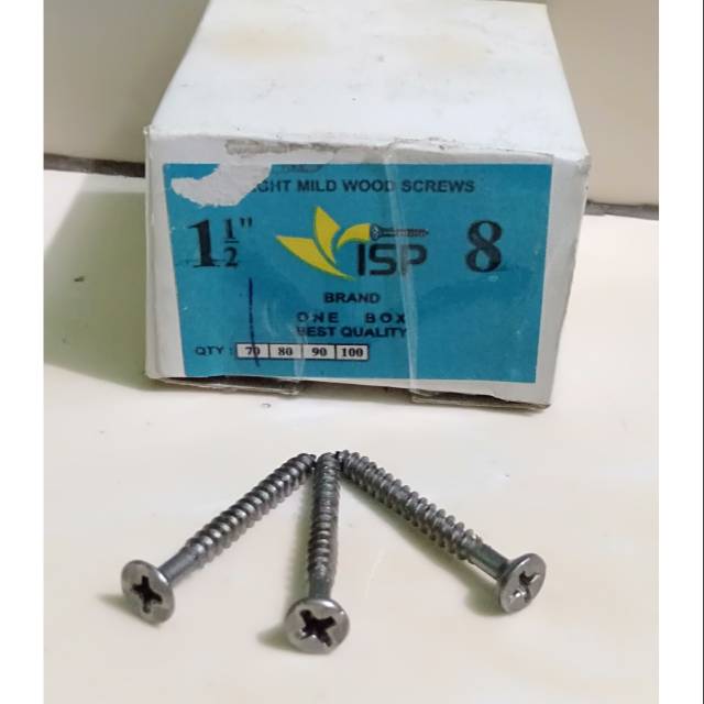 Jual Skrup kayu 4cm sekrup 11/2" (KAYU) | Shopee Indonesia