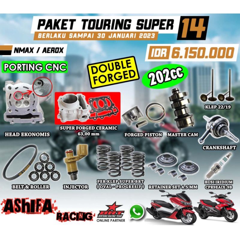 Jual PAKET TOURING SUPER 14 BRT ( NMAX - AEROX ) | Shopee Indonesia