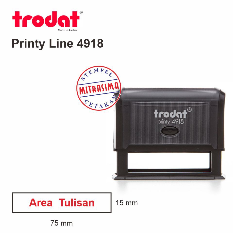 Jual Stempel Trodat 4918 ( Model Persegi ) | Shopee Indonesia