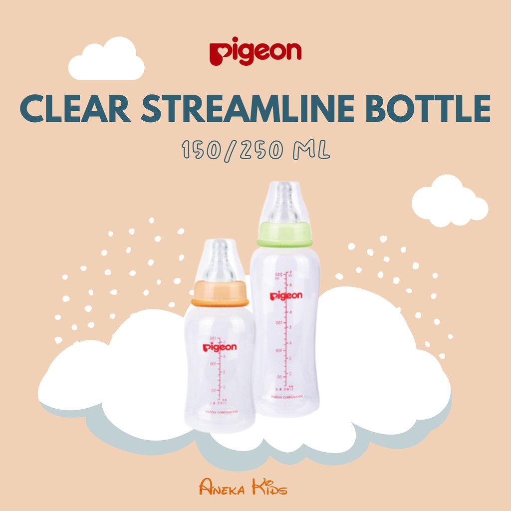 Jual Pigeon Bottle Clear Streamline 120ml/150ml/250ml | Shopee Indonesia