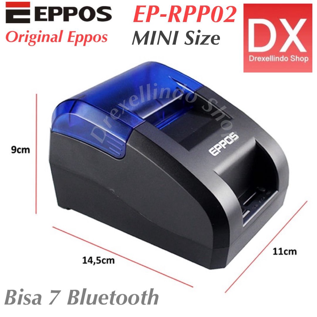 Jual Printer Thermal Bluetooth USB Rj11 EPPOS EP-RPP02 MINI / EPRPP02 / RPP02 / RPP02N | Shopee ...