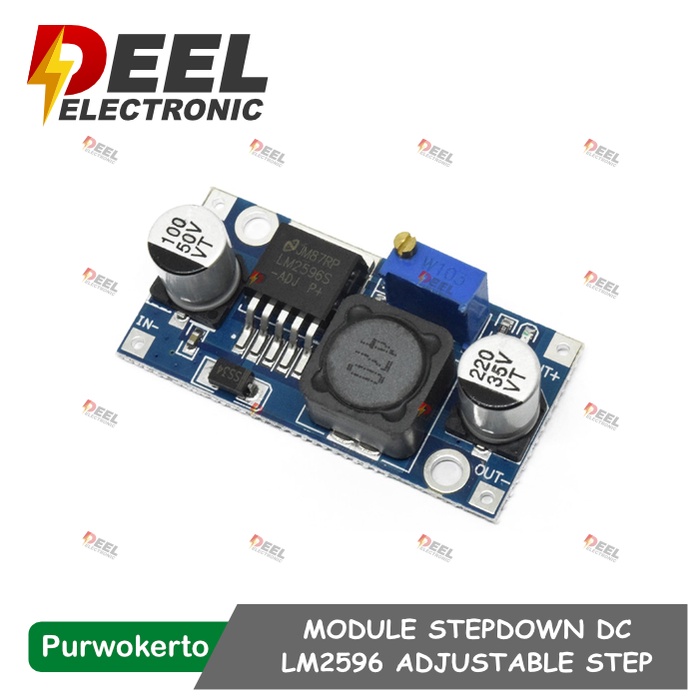 Jual MODULE STEPDOWN DC-DC LM2596 ADJUSTABLE POWER SUPPLY PENURUN TEGANGAN | Shopee Indonesia