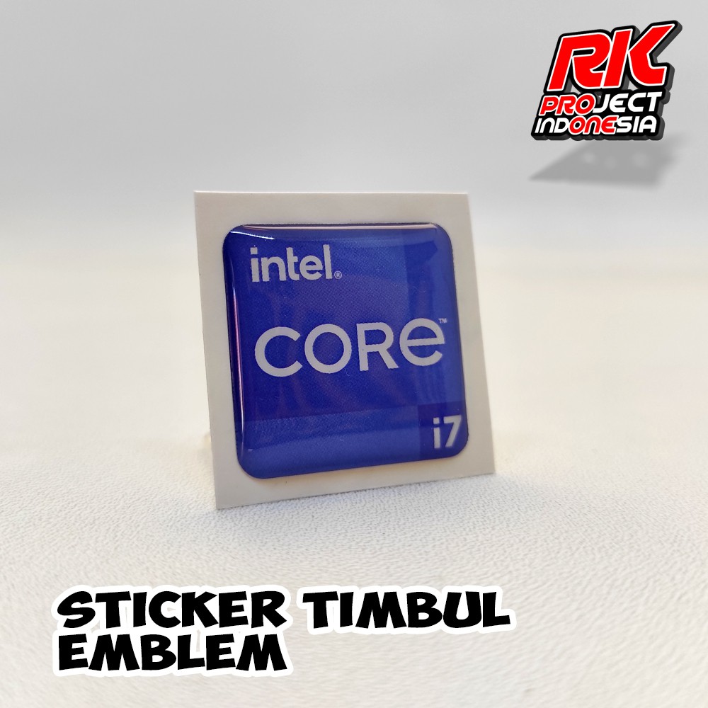 Jual INTEL CORE I7 V1 Sticker Timbul Emblem Resin Lentur | Shopee Indonesia