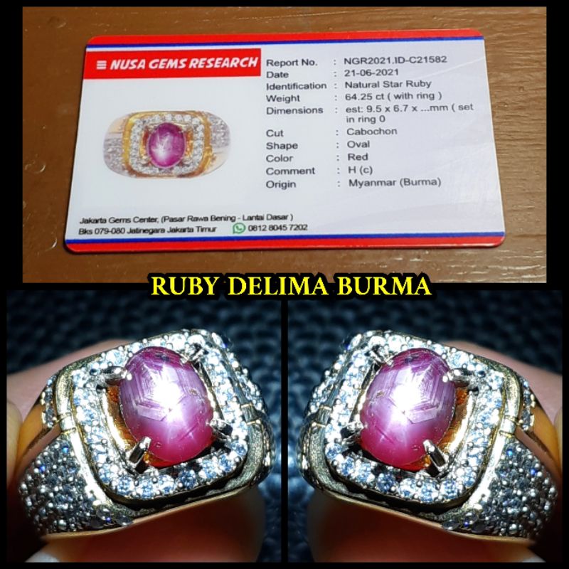 Jual NATURAL RUBY BURMA BELANG + MEMO LAB | Shopee Indonesia