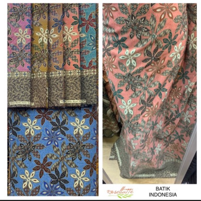 Jual KAIN BATIK CORAK DAUN MAS | Shopee Indonesia