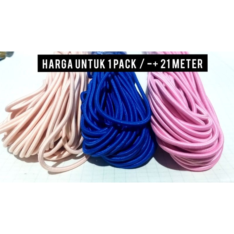 Jual Tali Karet Bulat | tali sengkelit | tali elastis cord | Shopee ...