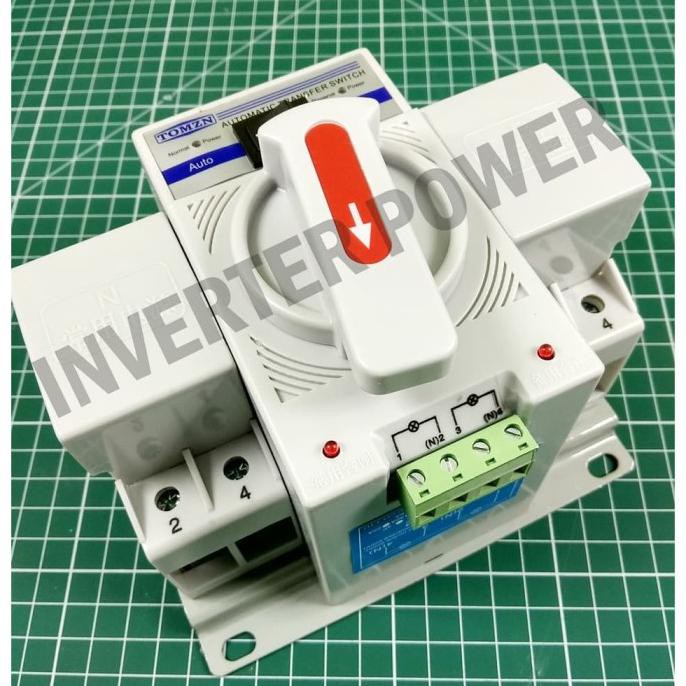 Jual Dual Automatic Transfer Switch 2P 63A 220V ATS Transfer Daya Otomatis invepow21 Juara ...