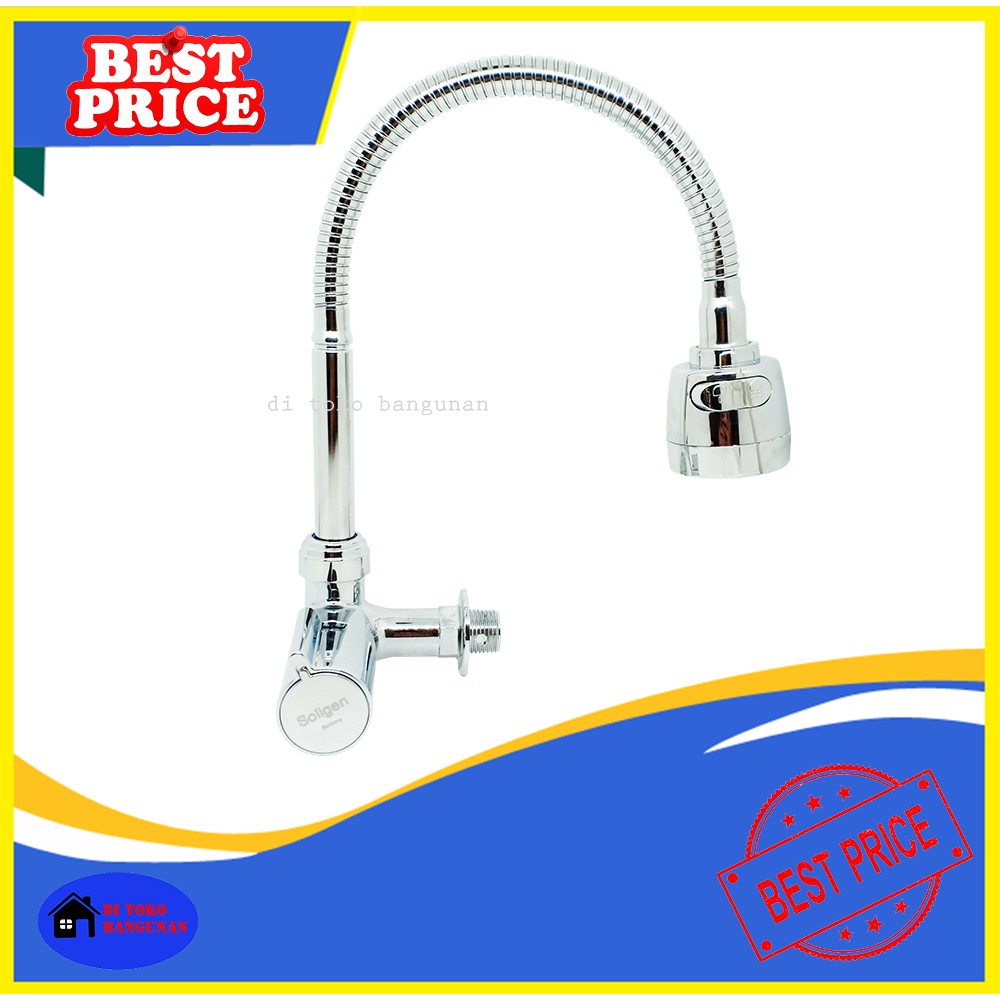 Jual Kran Angsa Flexible Soligen Kran Wastafel Leher Panjang | Shopee ...