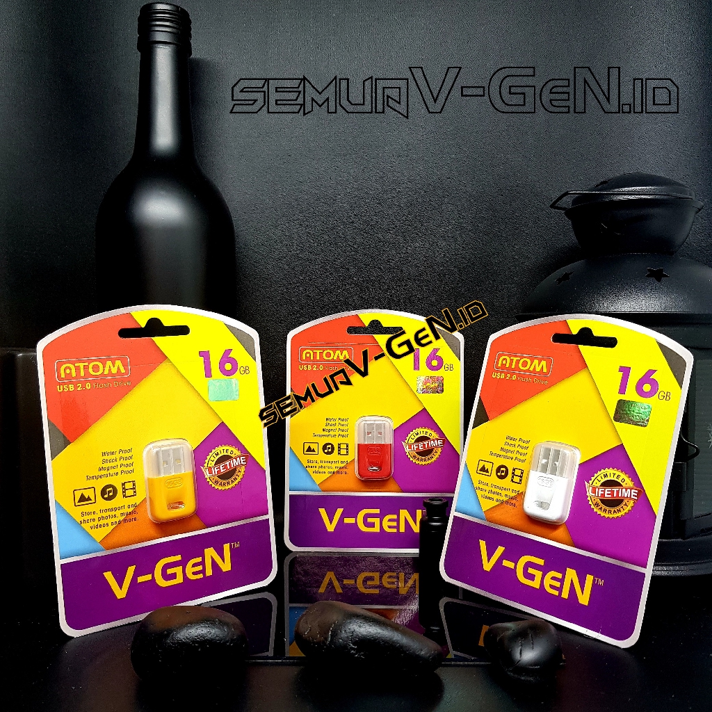 Jual V-GeN USB Flashdisk 16GB ATOM Water Proof | Flash Disk | Flash ...