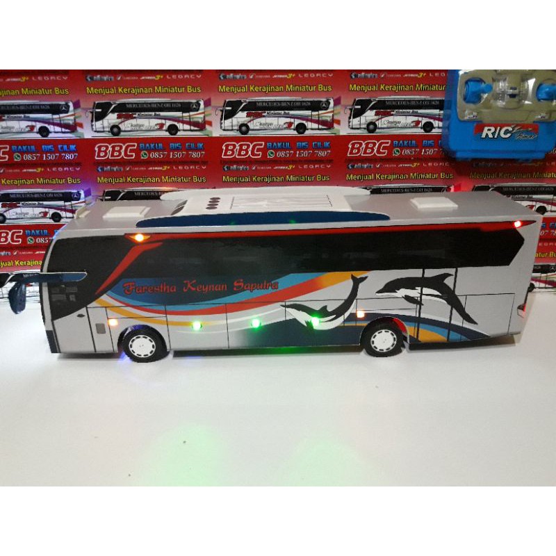 Jual Miniatur bus RC Sugeng Rahayu ( remote control ) DETIL RAPIH FULL ...
