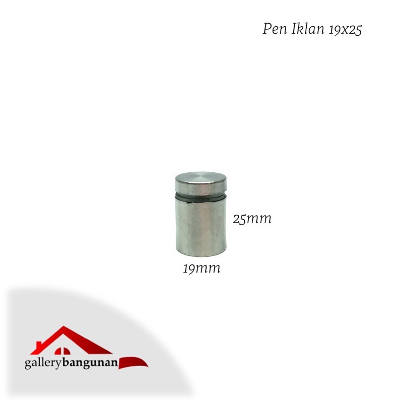 Jual Pen Baut Iklan Kaca 19x25 | Jepit Akrilik | Stainless Steel ...