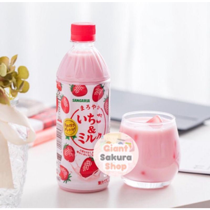 Jual Sangaria Strawberry and Mild Drink 500ml / susu Jepang / minuman impor | Shopee Indonesia