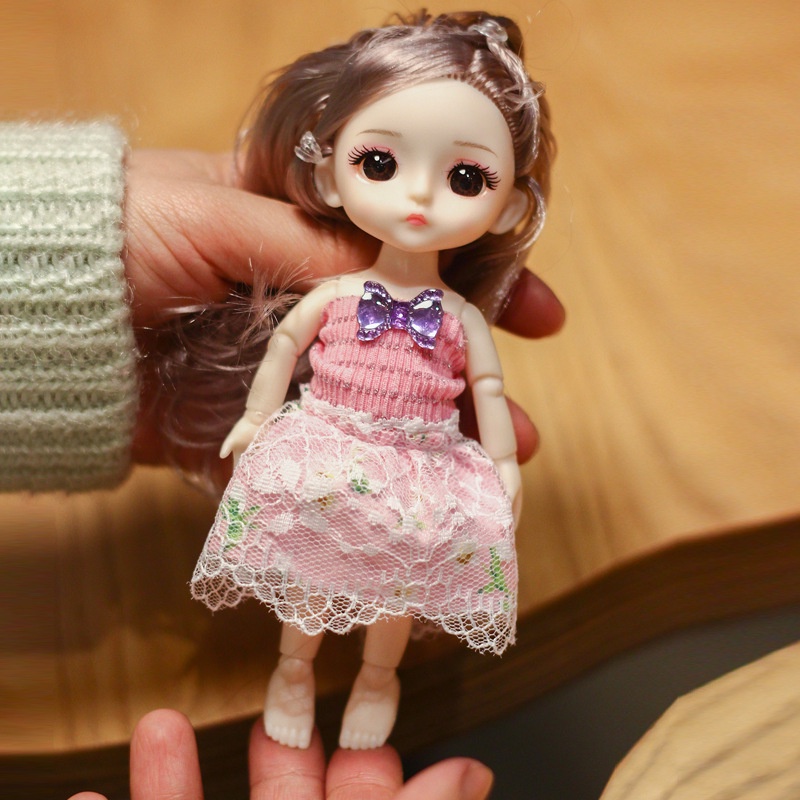 Jual [COD] 6inci BJD Boneka Dolls Set/8 in 1 set Kotak Dress-up Putri ...