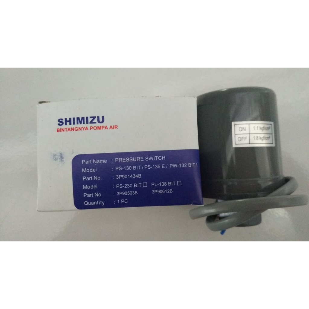 Jual Otomatis Pressure Switch Shimizu Original PS 135 E / PS 130 ...