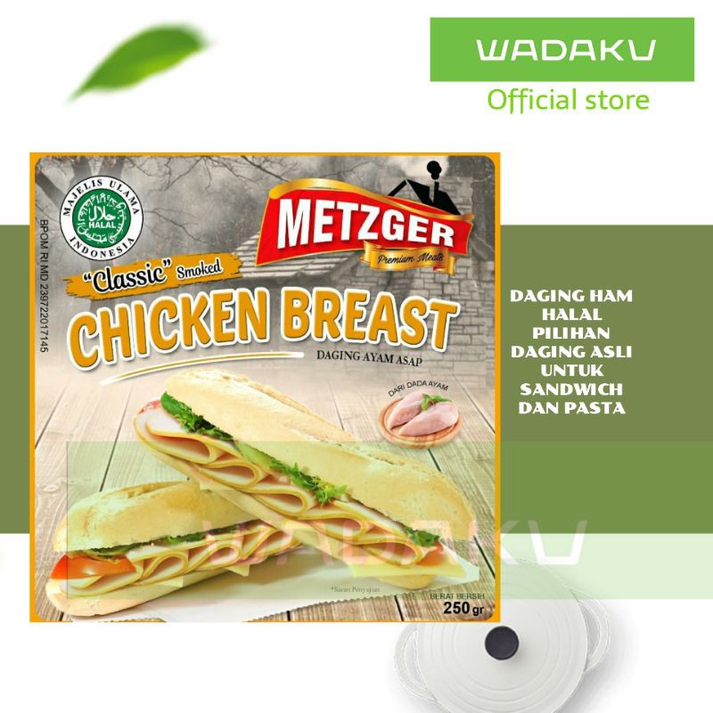 Jual Daging Ayam Asap Halal Metzger Smoked Chicken Sliced 150g | Shopee ...