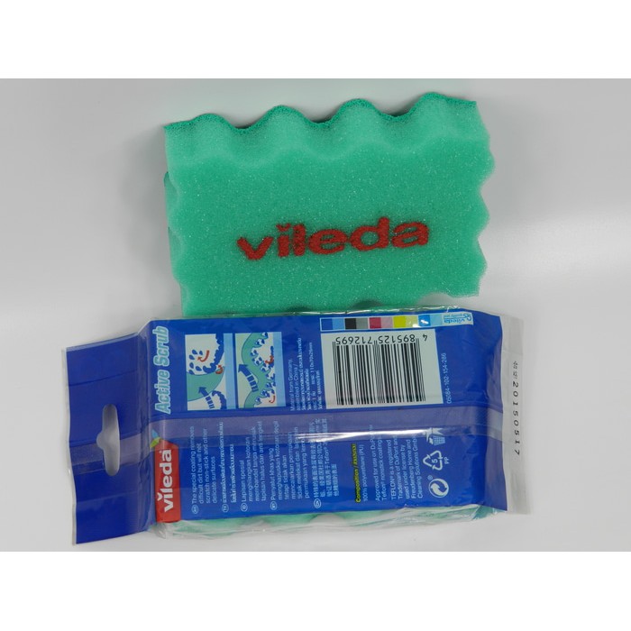 Jual Sponge Vileda Dual-Action Sponge Khusus Teflon busa cuci anti ...