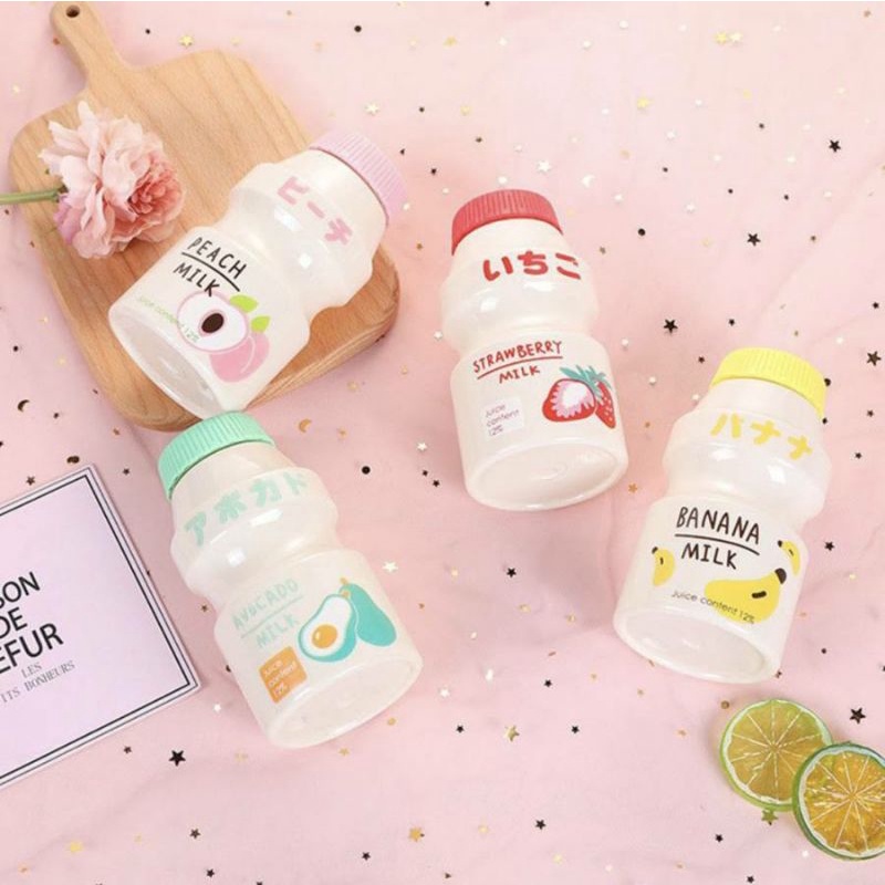 Jual botol minum model yakult ala korea / botol minum korea | Shopee Indonesia